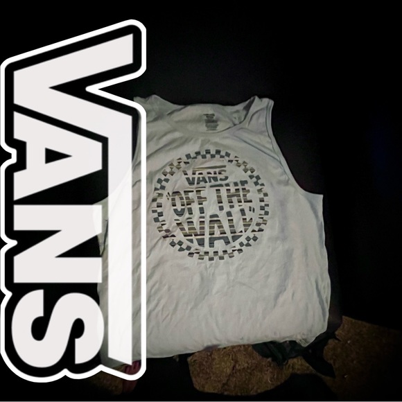 Vans | Shirts | Mens Vans Checkerboard Logo Muscle Tank | Poshmark